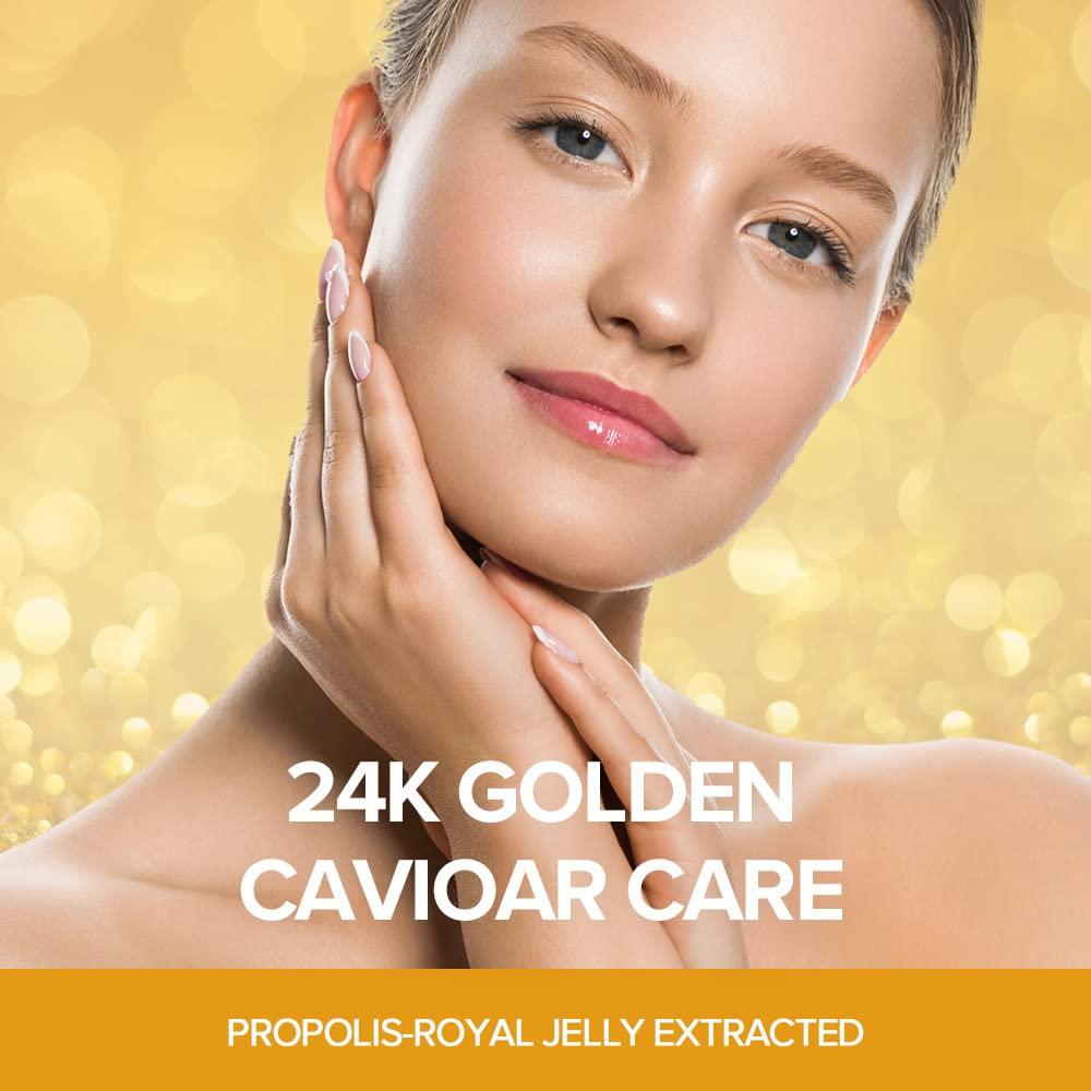 JMsolution Active Golden Caviar Nourishing Mask - 10 Sheets - Korean Skincare - Caviar Extracted ...