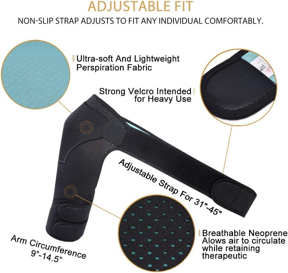 HUEGLO Right Shoulder Brace - Men & Women Rotator Cuff Support for Pain ...