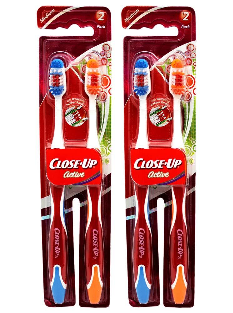 Close-Up Toothbrush Medium Active - 2 Packs (4 Brushes) | Buy Now with ...