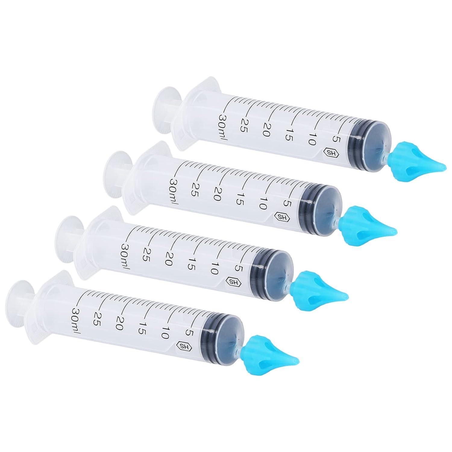Ear Syringe Set - 4pc Soft Tip for Safe Earwax Removal - Child & Adult ...