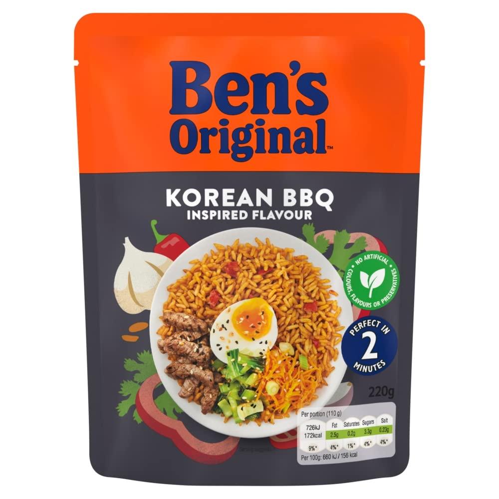 Ben's Original Korean BBQ Inspired Flavour 220g | Buy Now with Express International Delivery ...