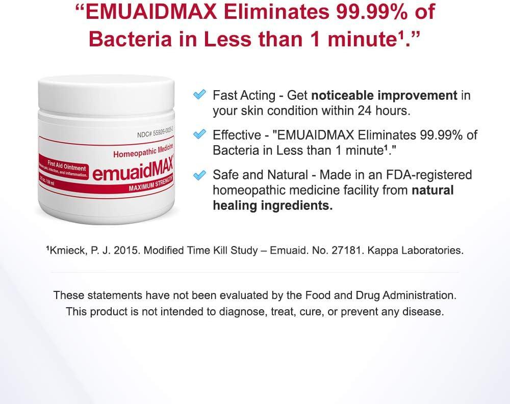 EMUADMAX Ointment 0.5oz - Maximum Strength Eczema Cream for Athletes ...