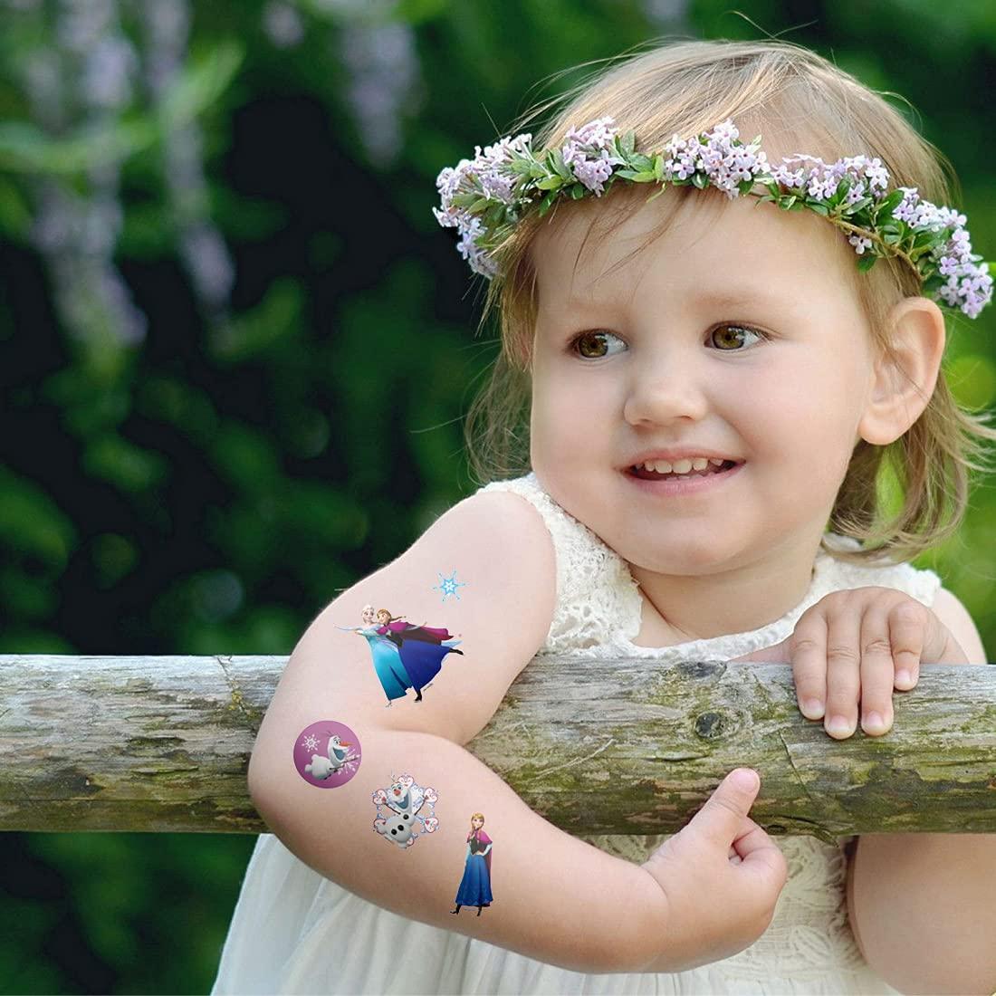 GODSON Princess Temporary Tattoos - 4 Sheets for Kids, Women, and ...