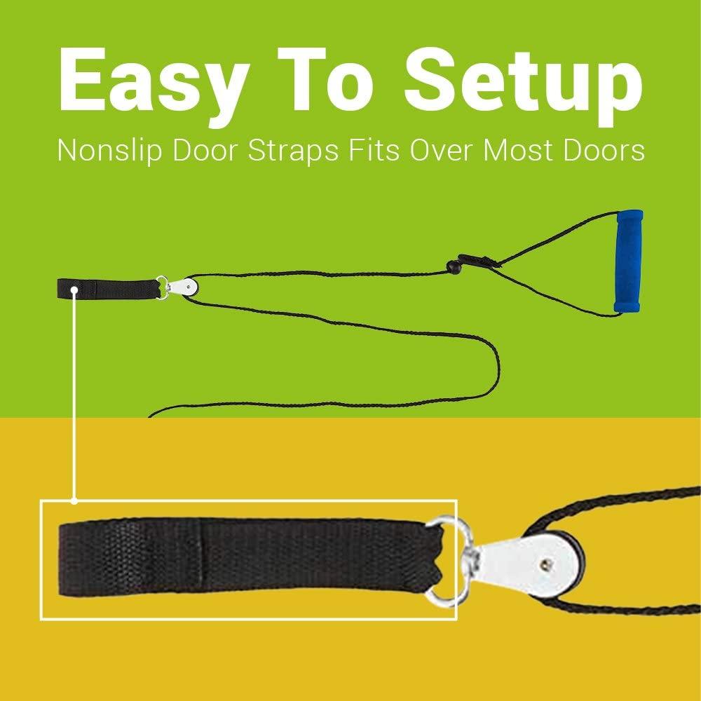 BodyHealt Overhead Shoulder Pulley - Door Exercise Equipment for Back ...