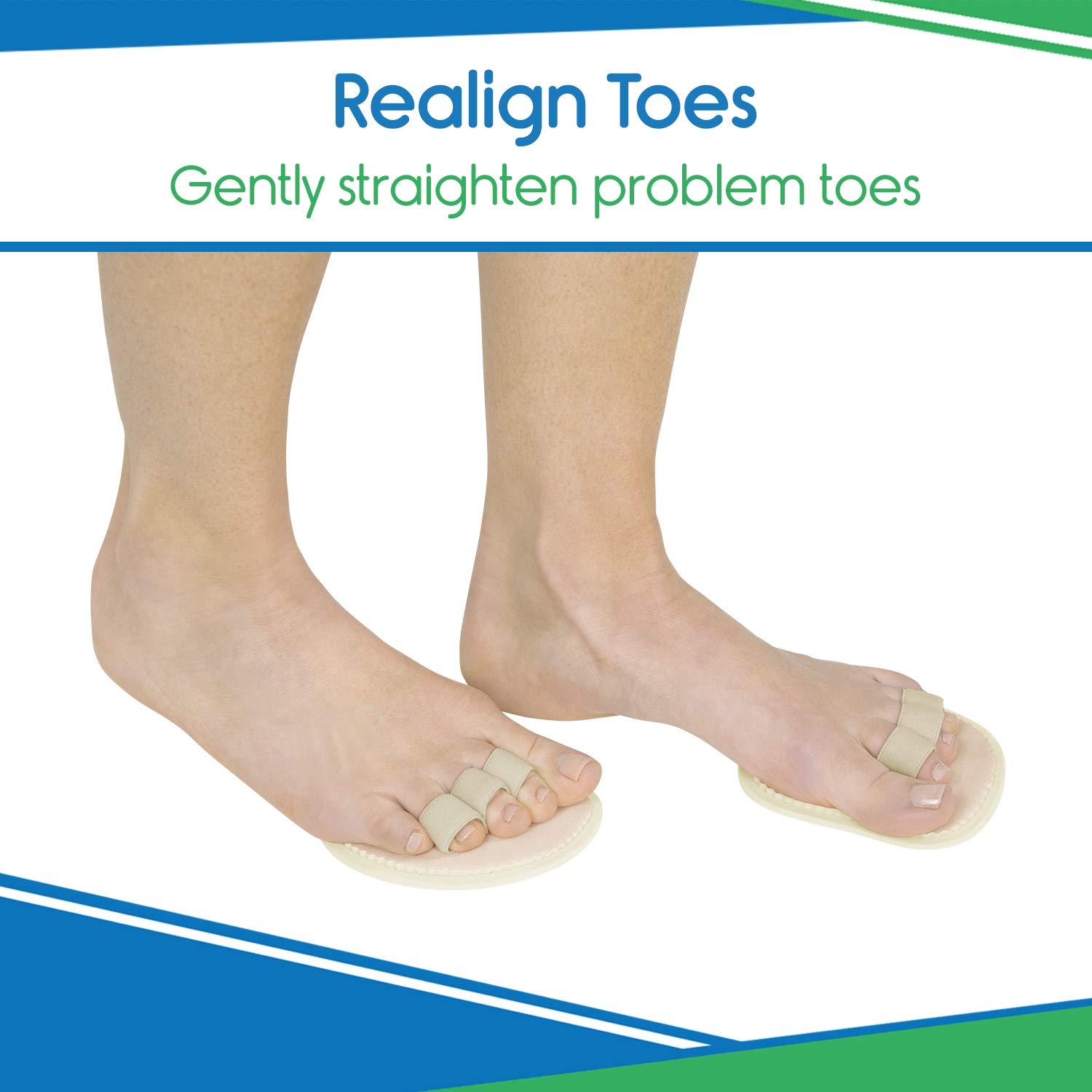 ViveSole Triple Hammer Toe Corrector for Women (Pair) - Metatarsal ...