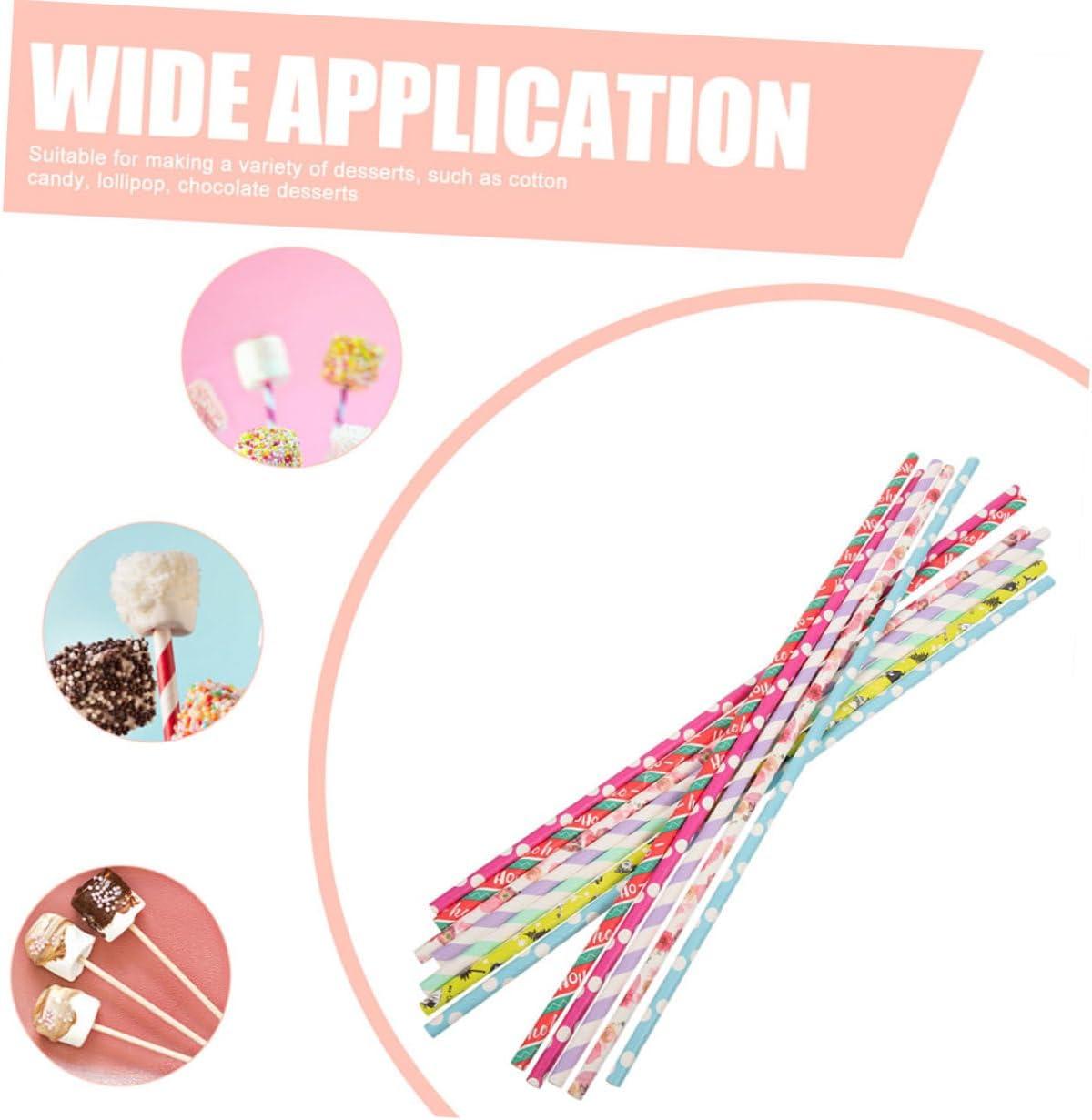 KJHBV 50pcs Marshmallow Stick Lollipops Straws - Chocolates, Cookies ...