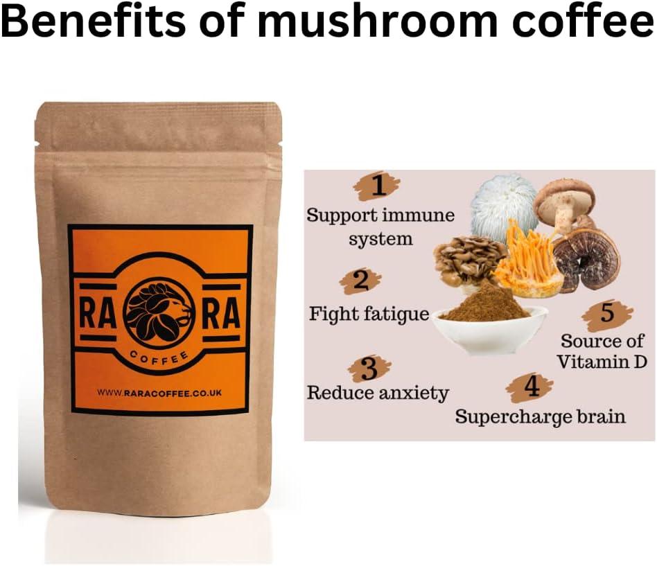 RARA CALMING Instant Arabica Coffee with Ashwangandha Mushroom Coffee ...