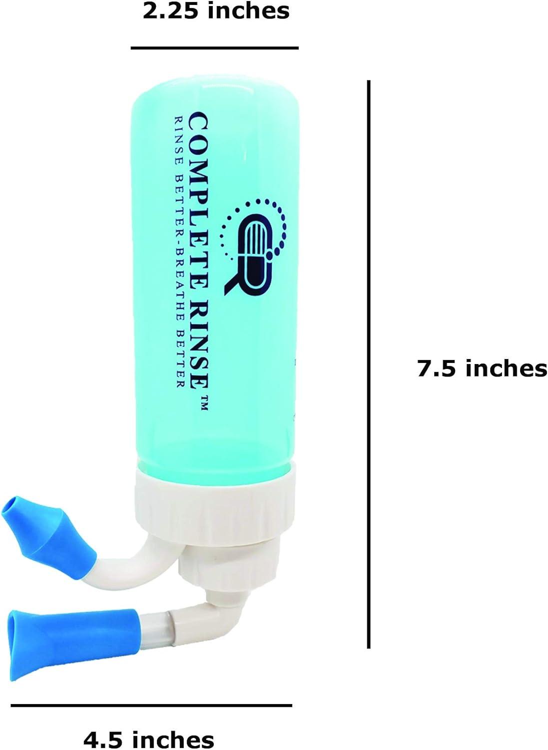 Advanced Sinus Rinse System - No Choke, No Gag, No Ear Fullness