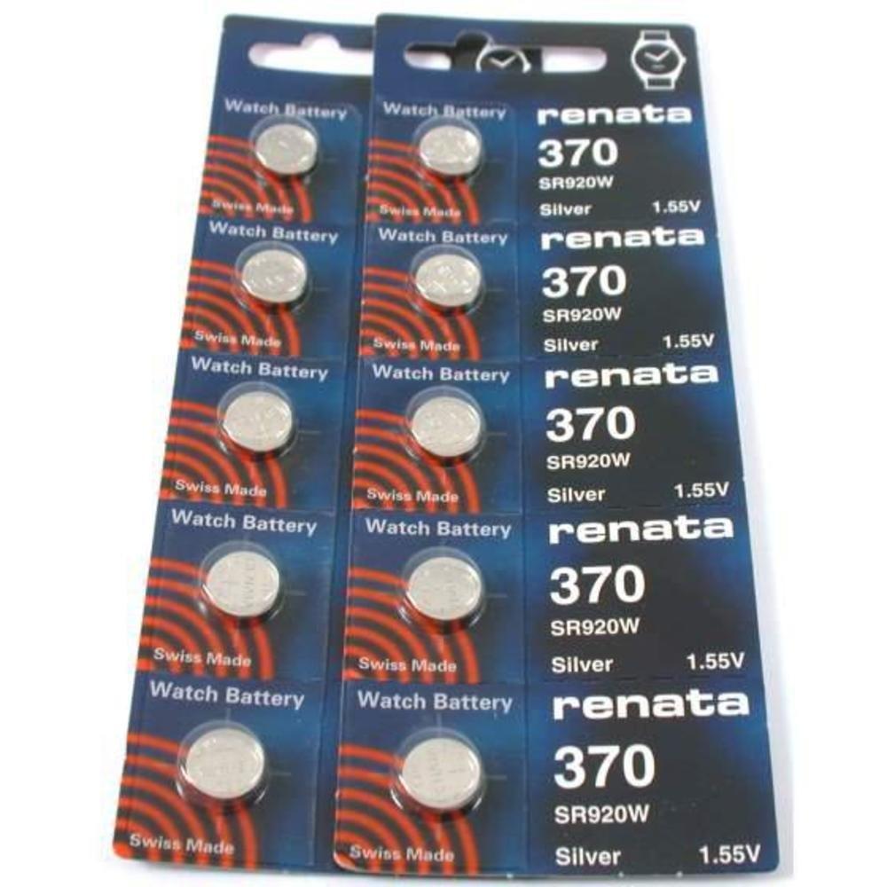 Buy #370 Renata Watch Batteries 10 Pcs - Long-lasting & Reliable | Fast ...
