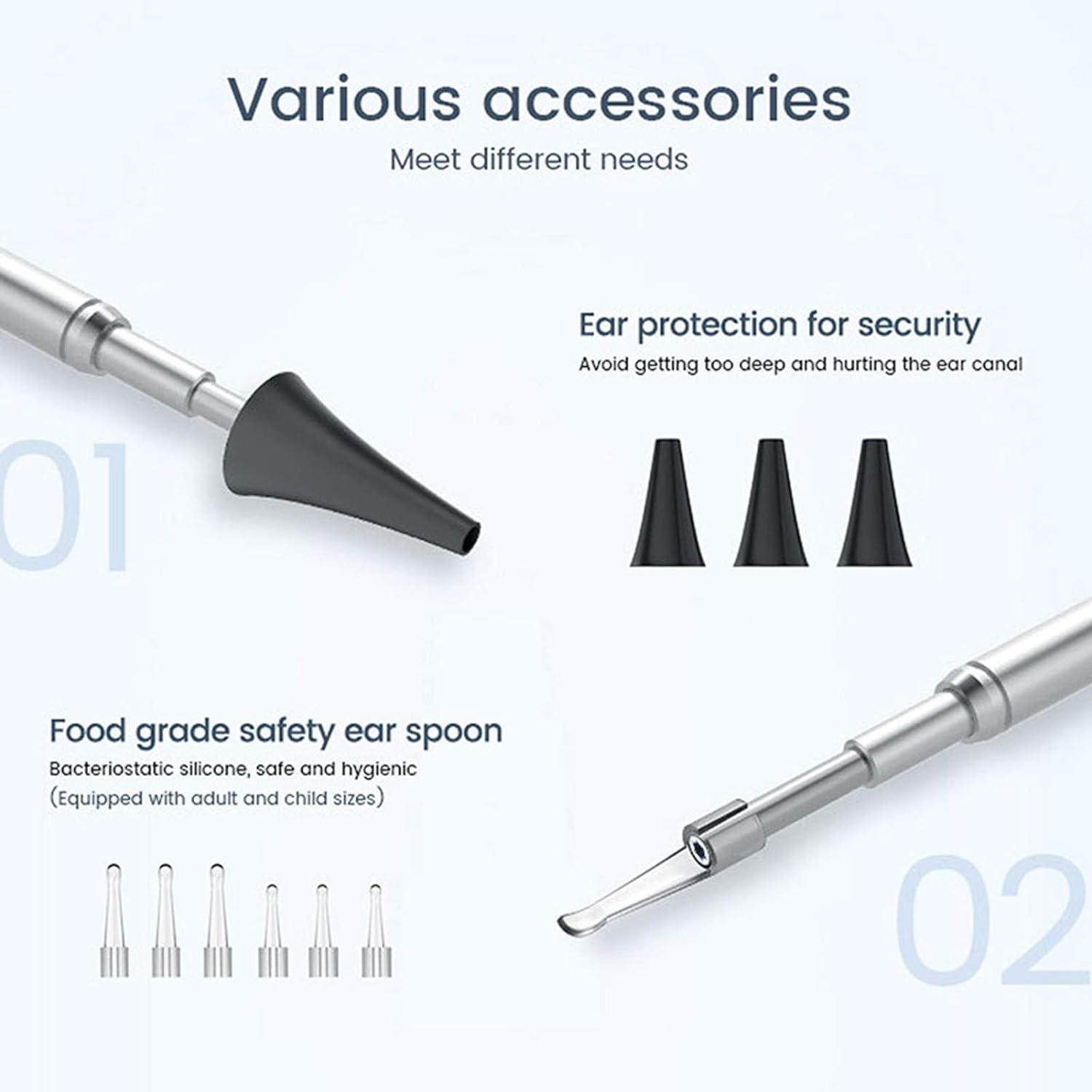 SUOTENG Ear Cleaner Ultra-Thin Digital Otoscope Ear Endoscope Ear ...
