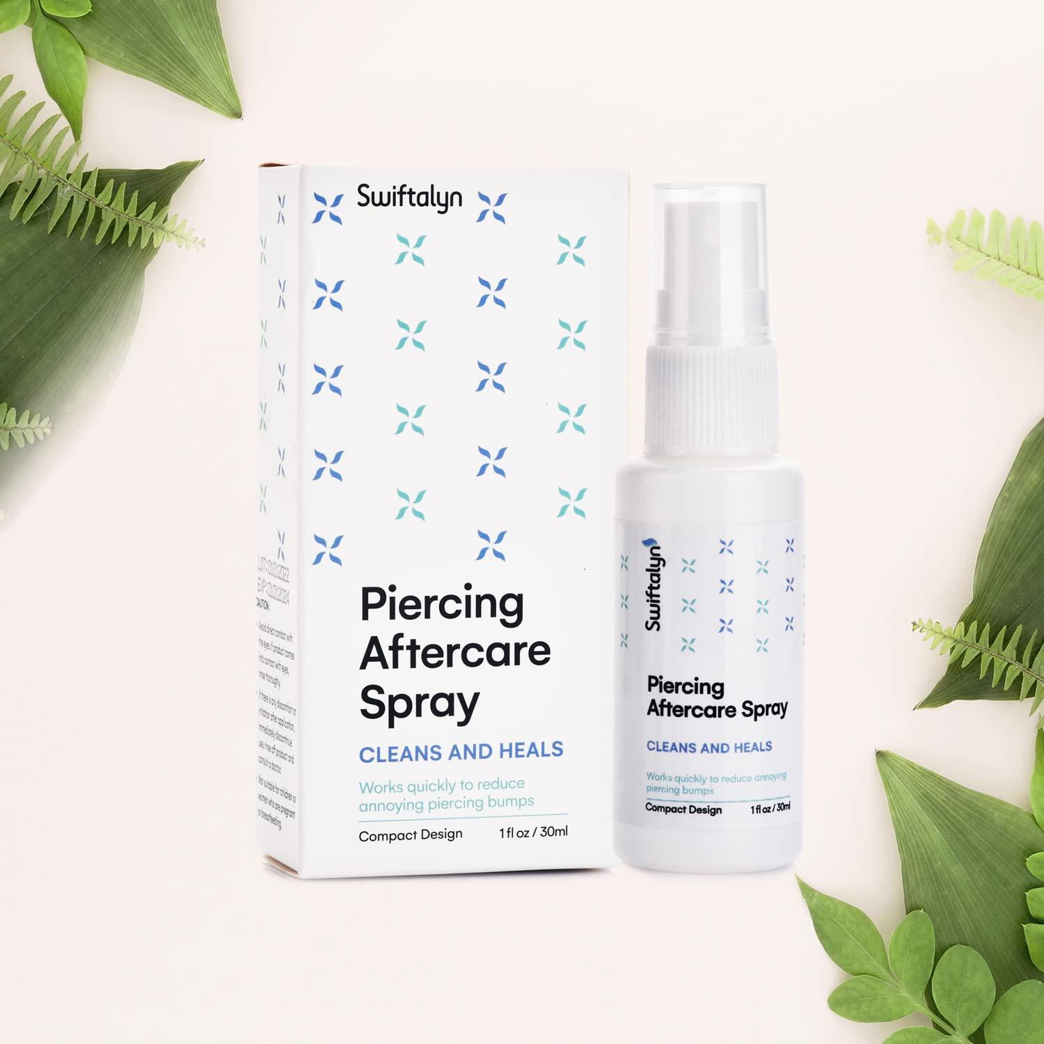 Piercing Aftercare Spray | Swiftalyn Advance Solution to Clean, Heal ...