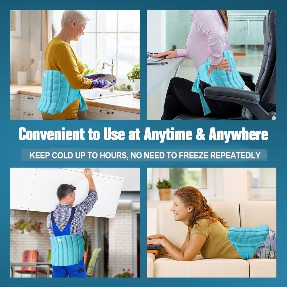 Comfcube Lower Back Ice Pack - 2 Hours Long Lasting Cold Therapy for ...