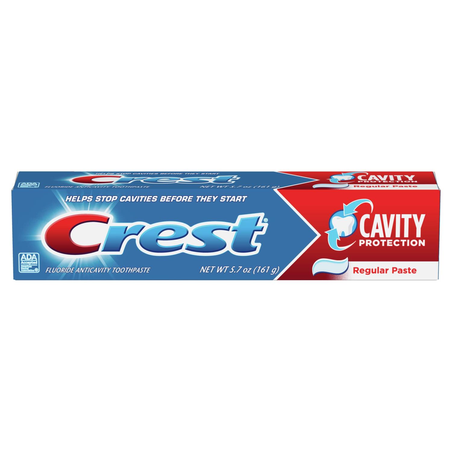 Crest Cavity Protection Toothpaste Regular Paste 5.7 oz - Prevent ...
