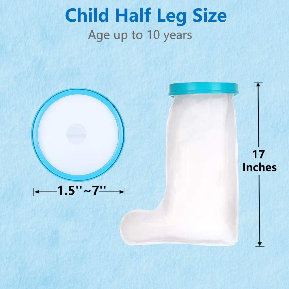 Kids Waterproof Leg Cast Cover - 17 inch Reusable Protector for Shower ...