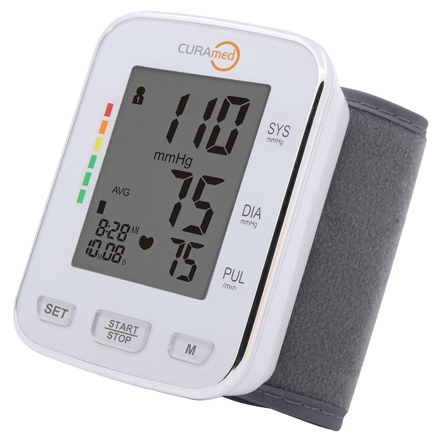 Buy CURAmed Fully Automatic Wrist Blood Pressure Monitor ...