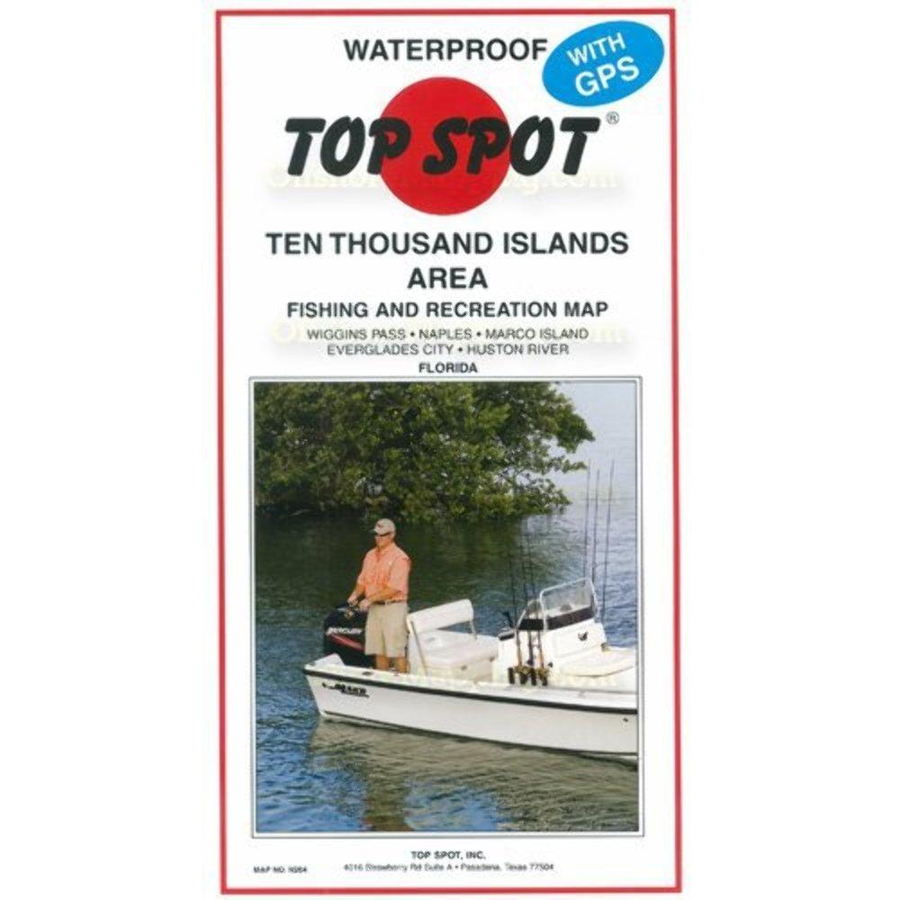 Top Spot Map N204: 10 Thousand Islands Florida Fishing & Recreation Map ...