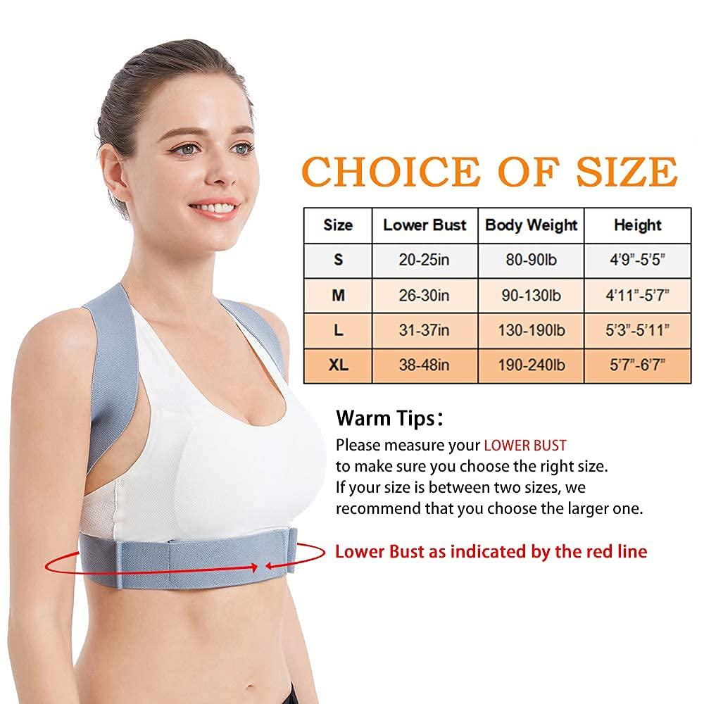 Posture Corrector for Women and Men - Upper Back Brace Straightener and ...