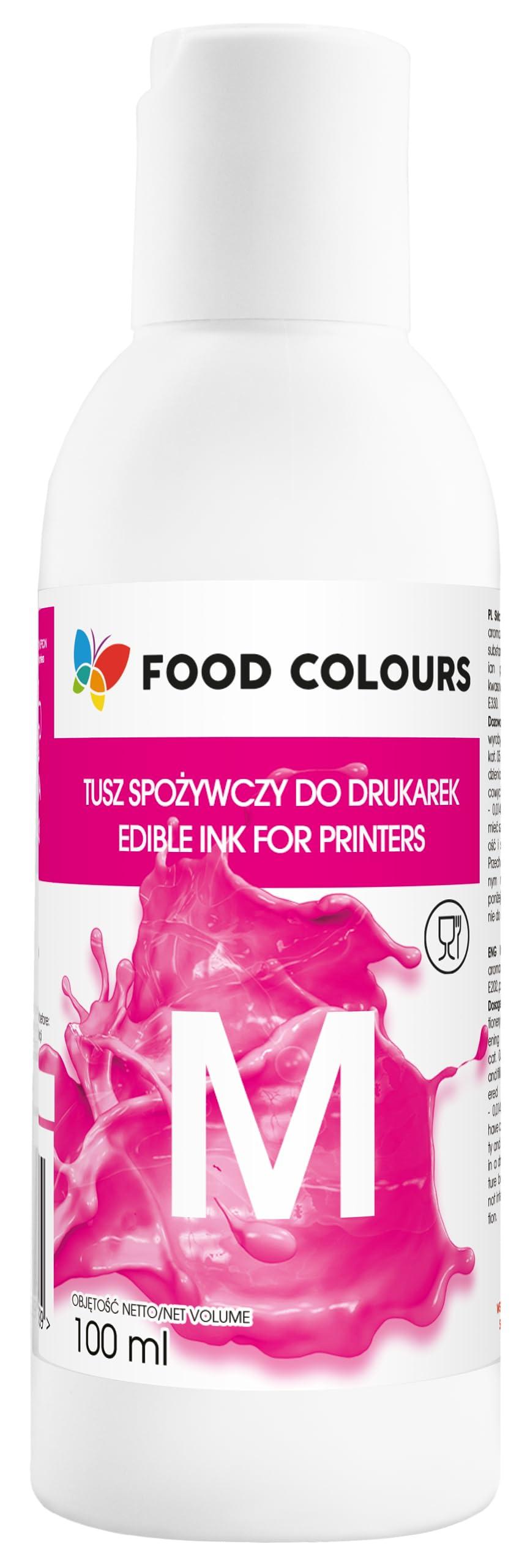 Buy Edible Food Colours - 100ML Magenta Food Ink for Printers | Perfect ...