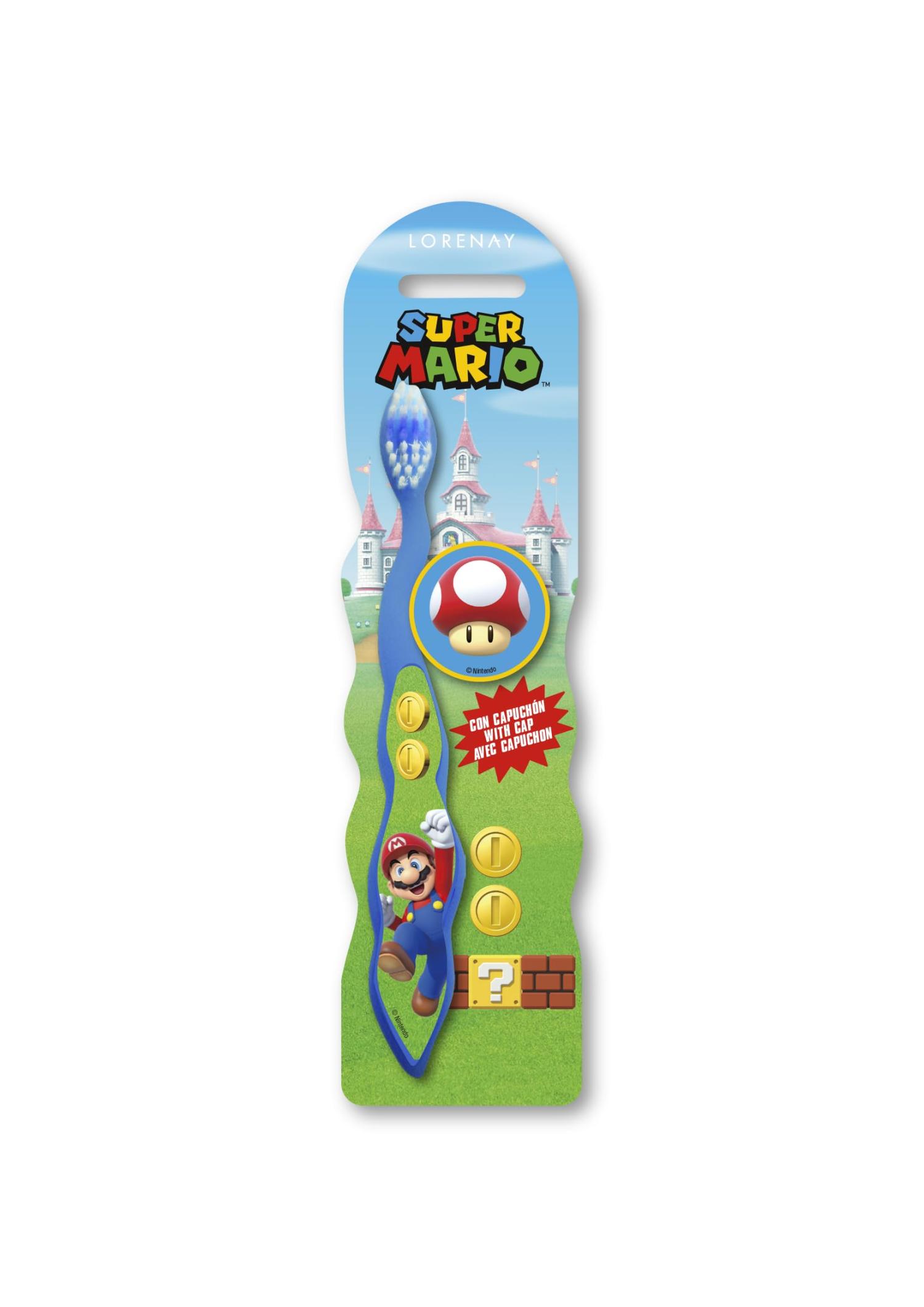 Super Mario Children's Manual Toothbrush - Fun Multi-Coloured Design ...