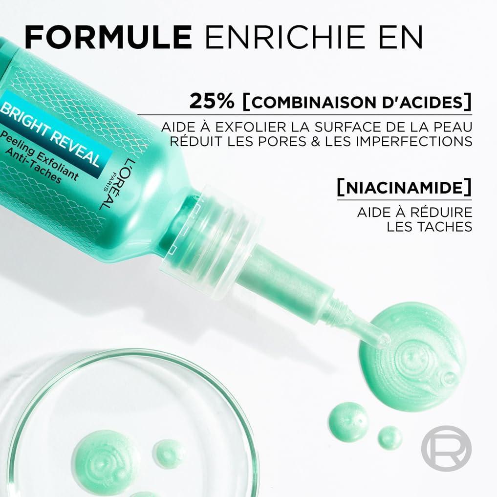 L Or al Paris - Anti-Dark Spot Exfoliating Peel - 25% AHA + BHA + PHA ...