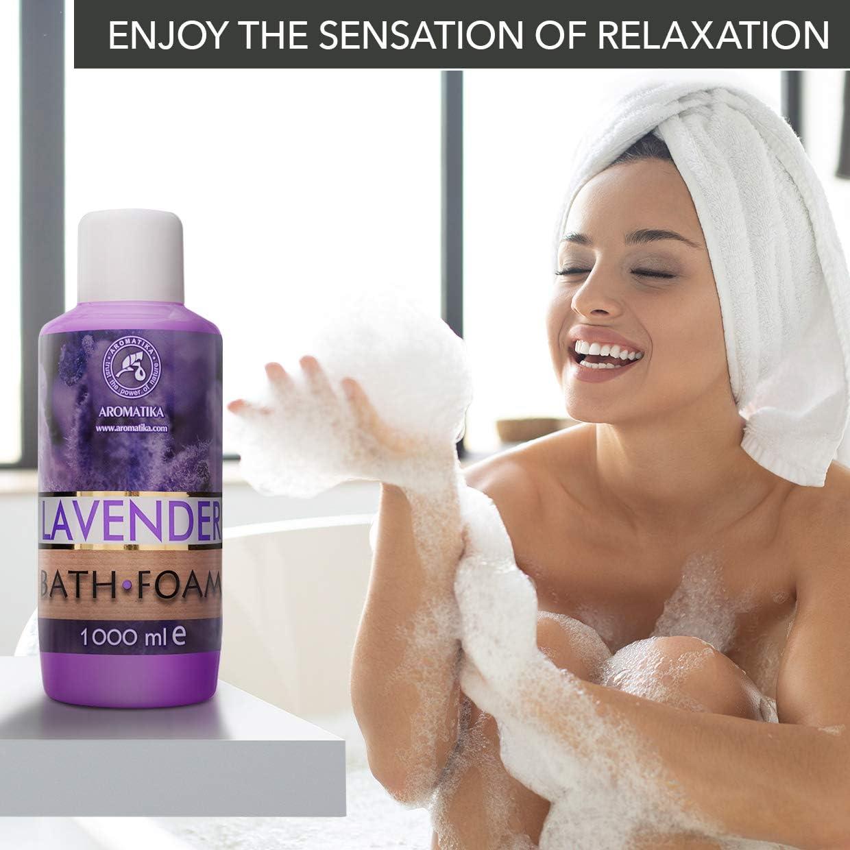 Lavender Bath Foam 1000ml - Aromatherapy for Good Sleep and Relaxation - Bubble Bath with ...