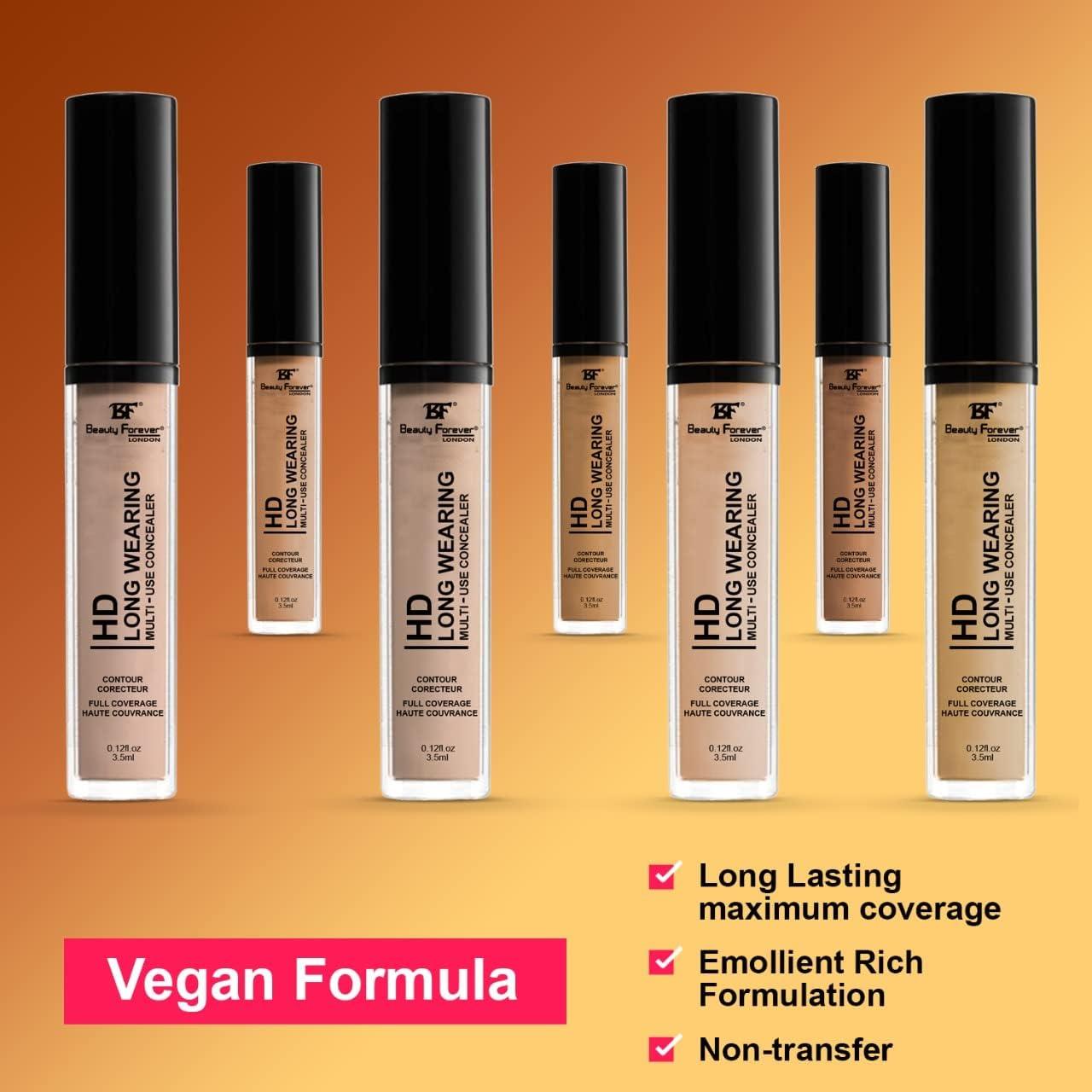 Beauty Forever HD Long-Wearing Concealer 3.5ml (02 FAIR) Emollient Rich ...