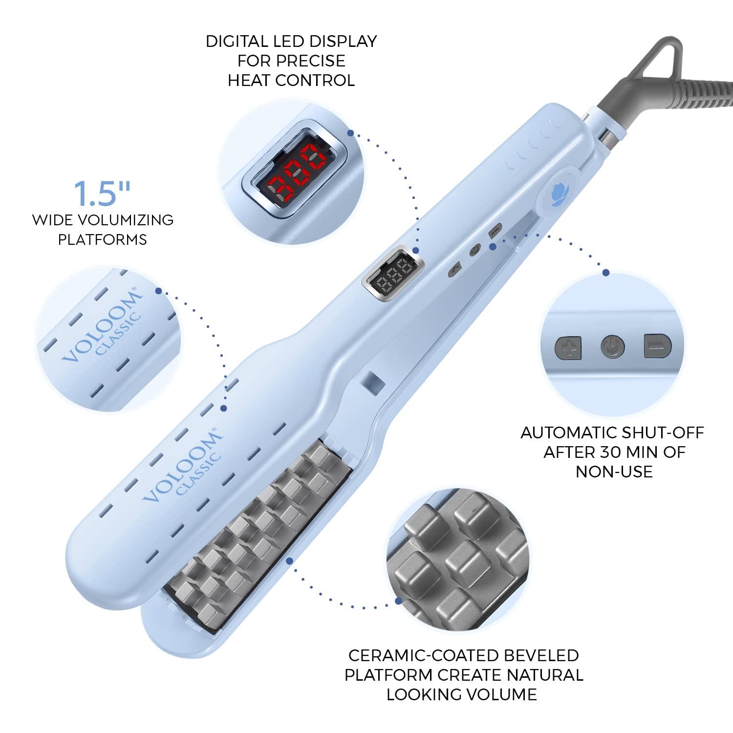 Voloom Classic 1-Inch Professional Volumizing Ceramic Hair Iron ...