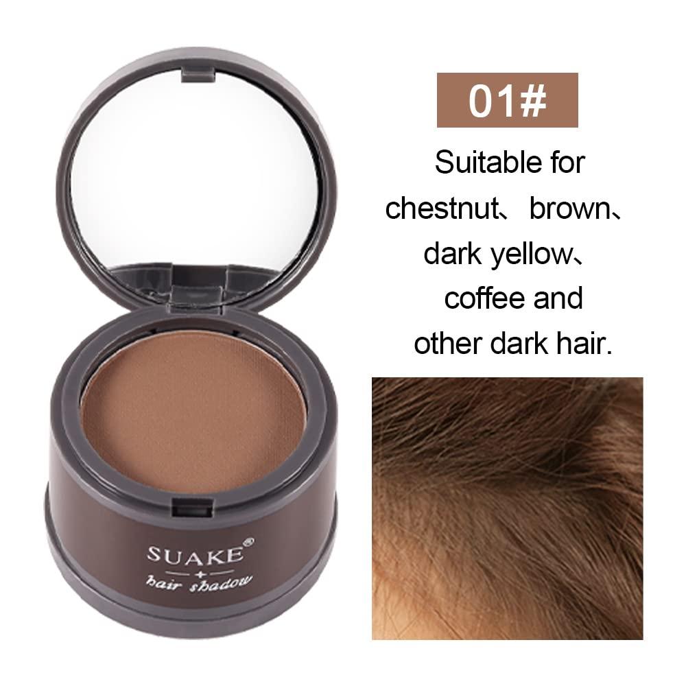 Root Touch Up Hair Shadow Powder 4g (Brown 01#) - Stain-Proof 48 Hour ...