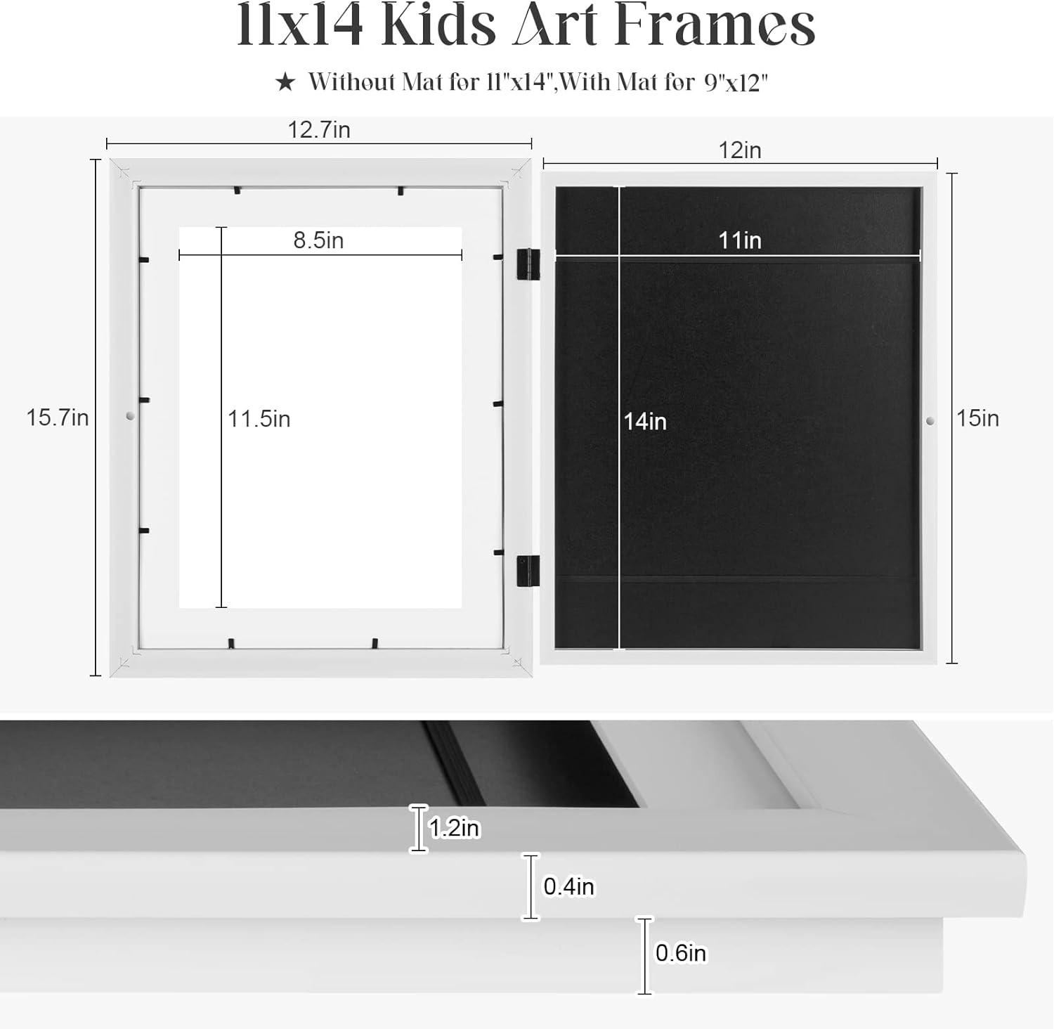 Kids Art Frames 11x14 Front Opening | Changeable Display for Children's ...