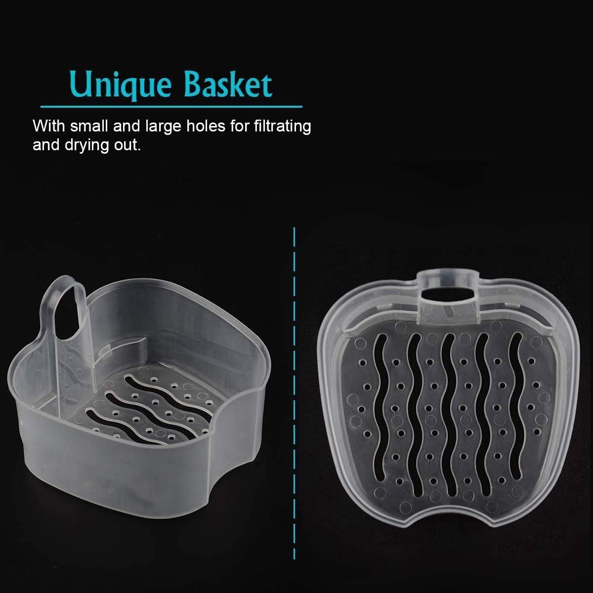 Premium Denture Container with Sieve | Ideal Storage Box for False ...