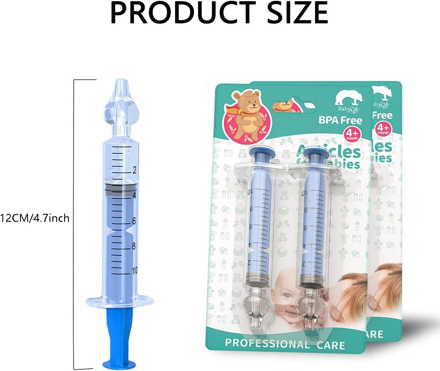 Syringe Nasal Irrigation for Baby - 4PCS 10ml Professional Silicon Nose ...