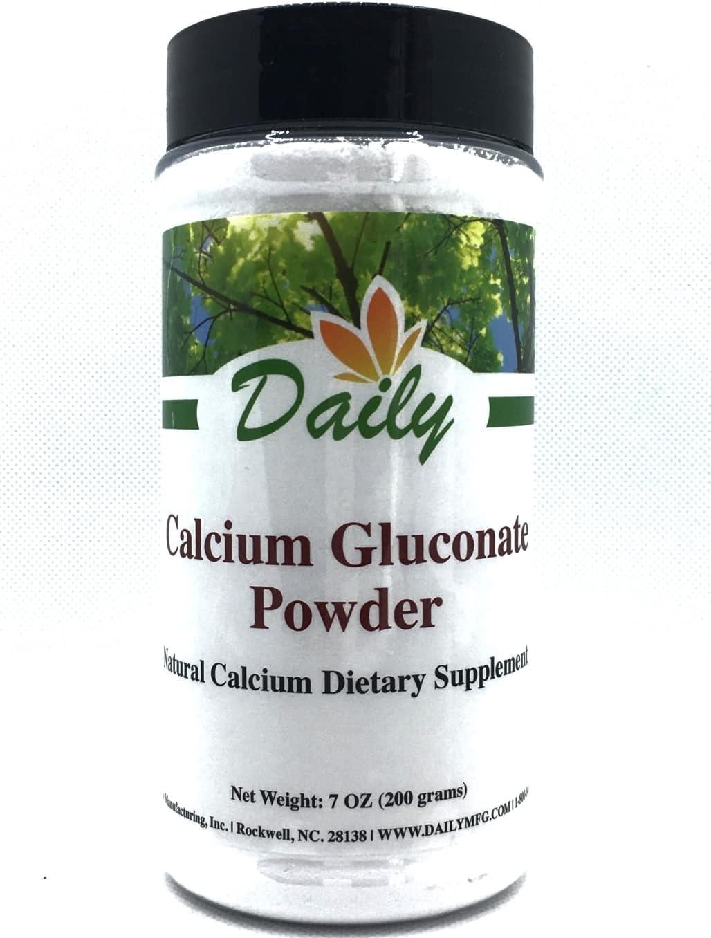 Daily's Calcium Gluconate Powder - 7 oz | Essential Calcium Supplement ...