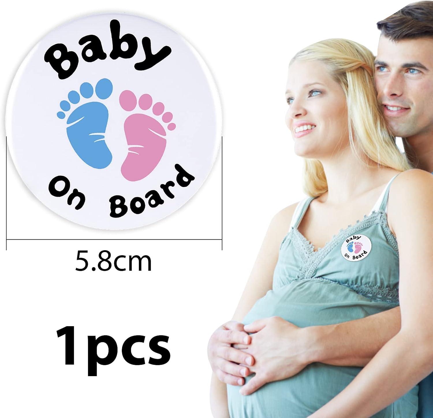 Baby On Board Pin Badge Baby Girl Badge Mum To Be Pregnancy Badge Baby ...