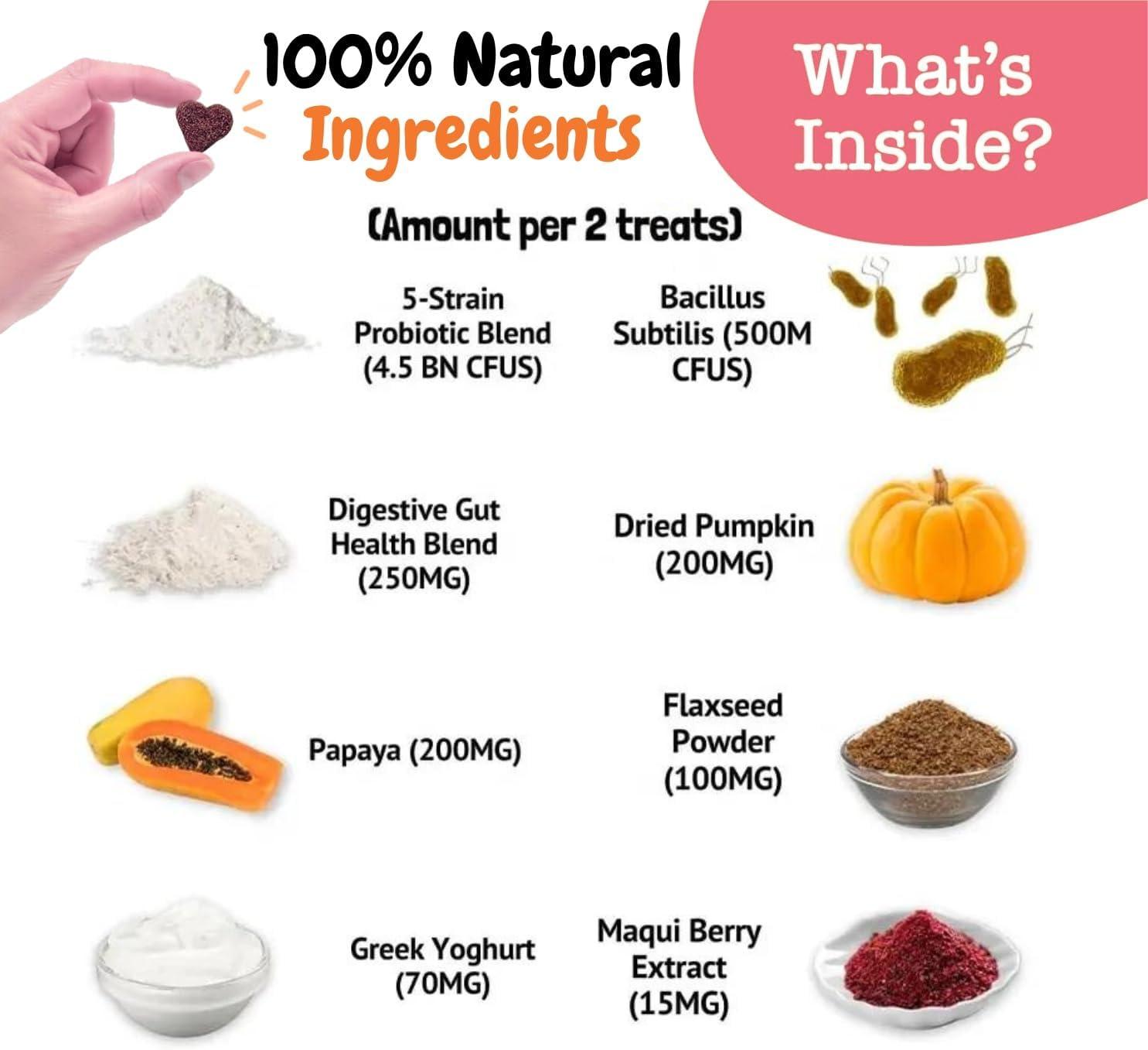 Pre Pro & Postbiotics For Dogs - Digestive Treats - Optimal Gut Health ...