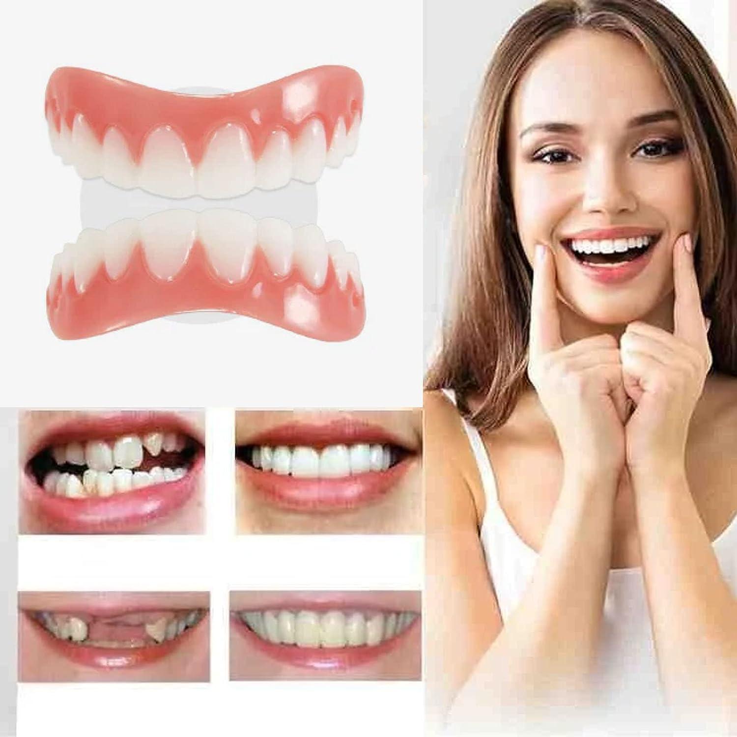 Adjustable Snap-On Dentures for Men - Eat, Smile & Cover Imperfections ...