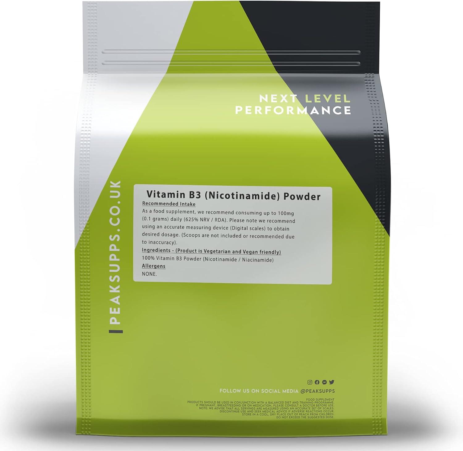 Vitamin B3 Powder 250g Nicotinamide/Niacinamide 'Non Flush' 250g (Pack ...