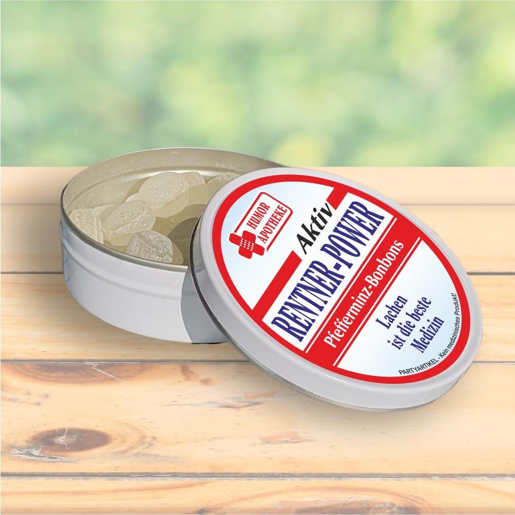 Peppermint Bonbon Metal Can - Retirement Humor & Instant Help | Fun ...