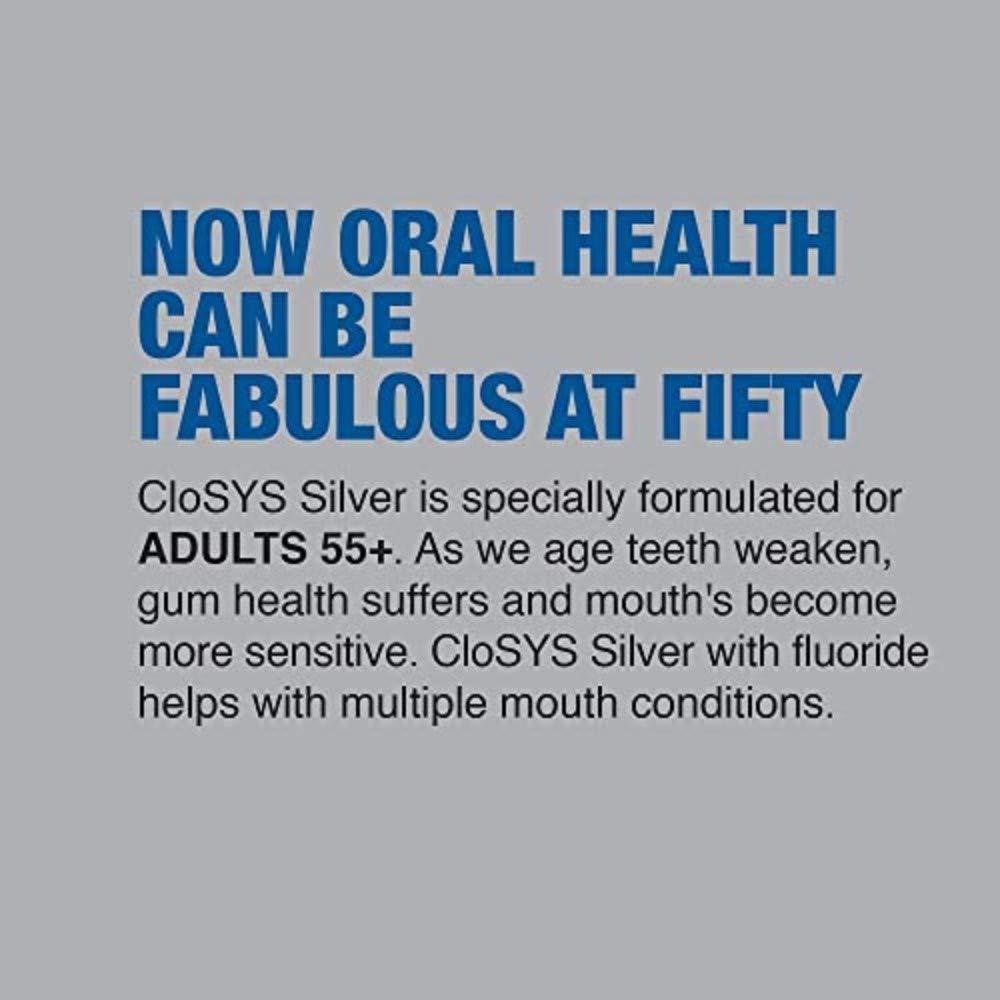 CloSYS Silver Fluoride Mouthwash, 16 Ounce (Pack of 2), Gentle Mint ...