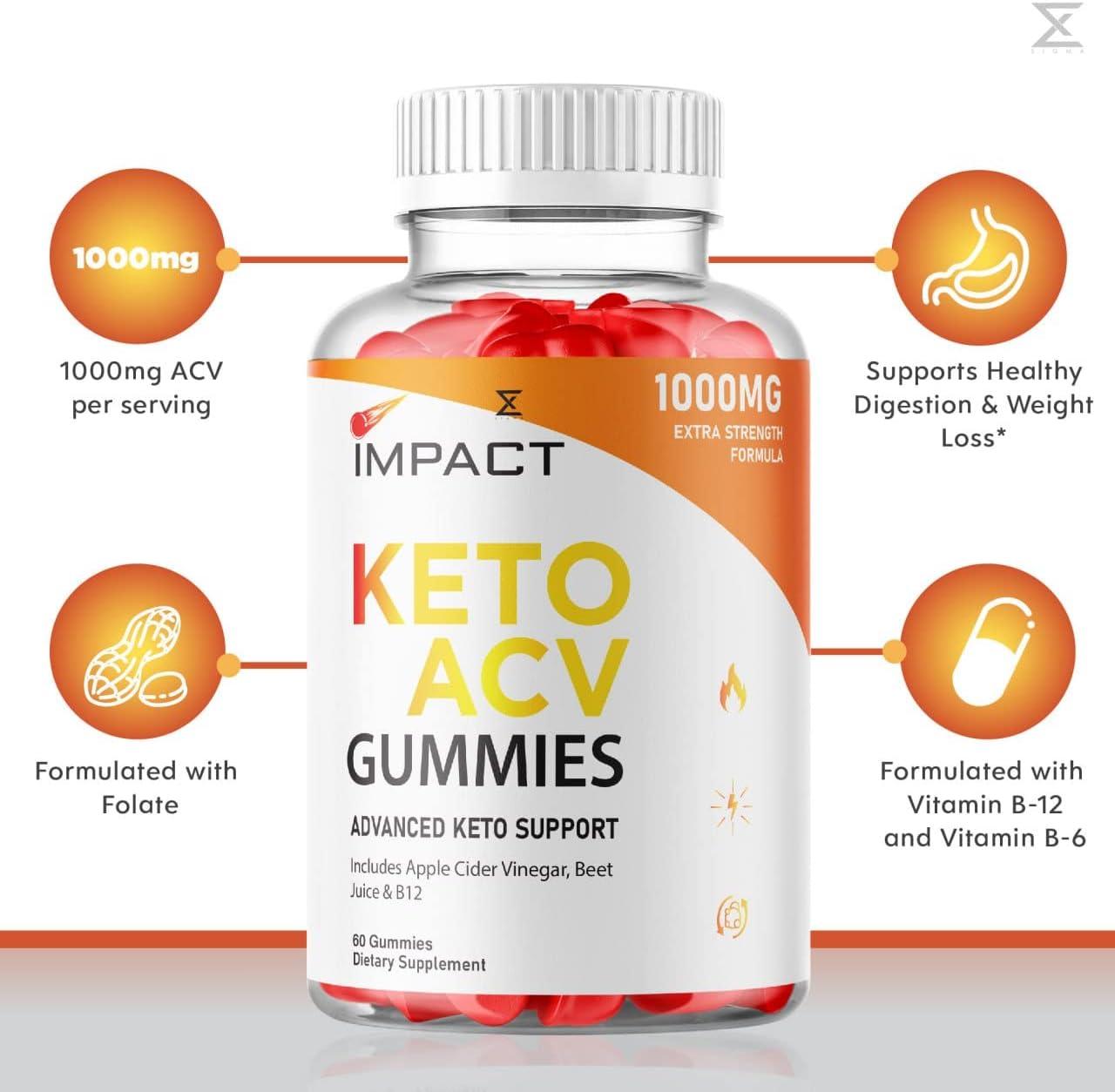 Impact Keto ACV Gummies - Advanced Weight Loss & Belly Fat Burner with ...