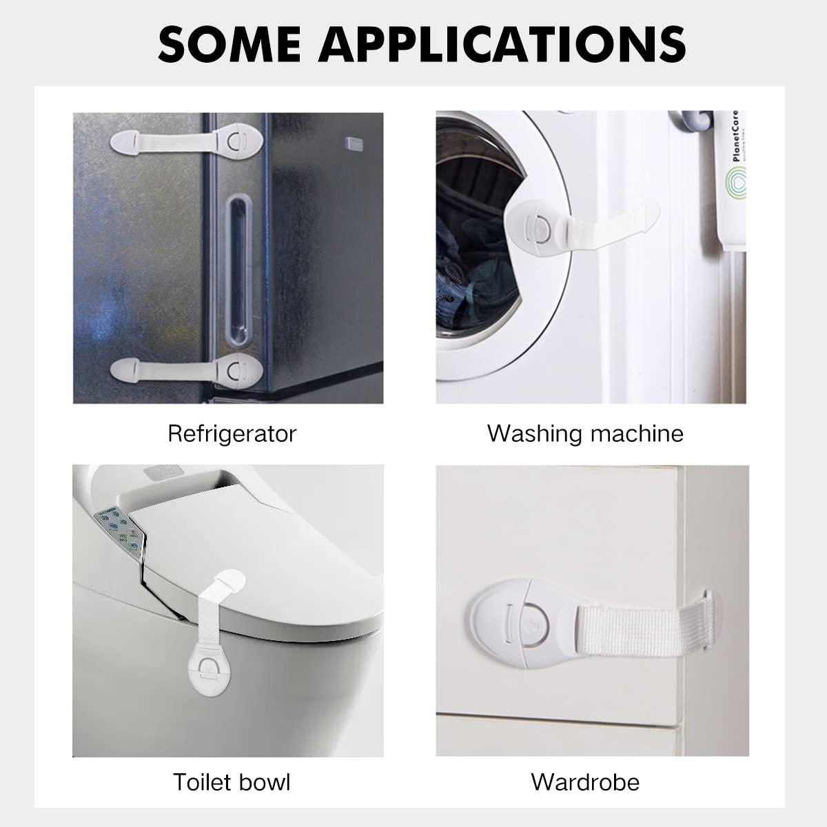 12-Piece Child Locking Set for Closets & Drawers | Self-Adhesive No ...