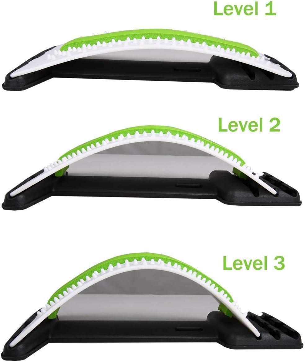 Back Extensor & Massager | Adjustable Back Stretcher for Pain Relief ...