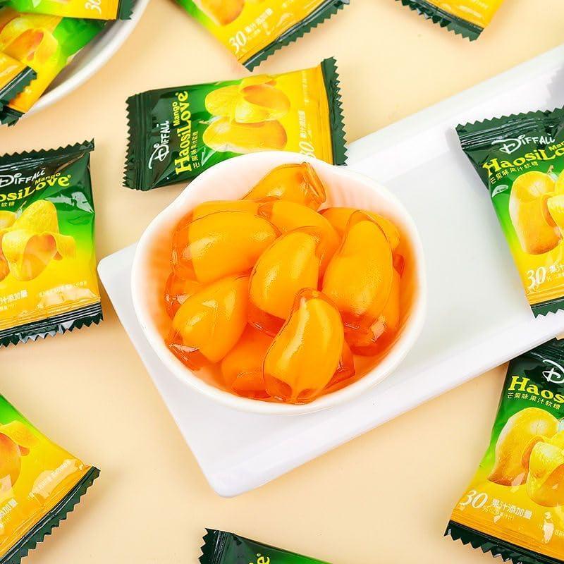 Mango Soft Candy Peelable Mango Gummies Peeling Sweets Candy Instant ...