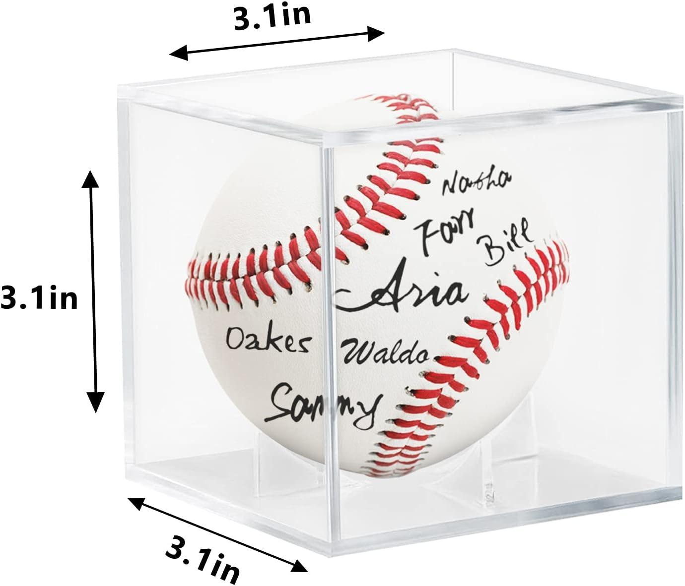 UV Protected Acrylic Baseball Display Case - Memorabilia Holder for ...