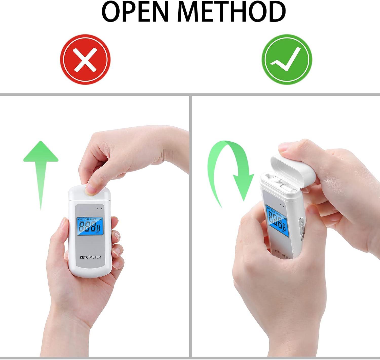 Keto Breath Analyzer Portable Grade Accuracy Digital Ketone Breath ...