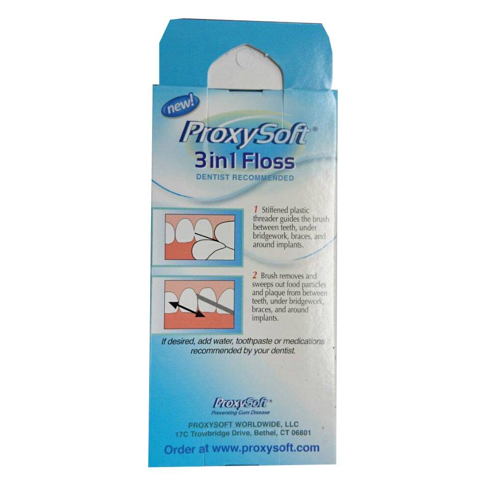 ProxySoft DEN056 3-in-1 Dental Floss - 100 Pieces | International ...