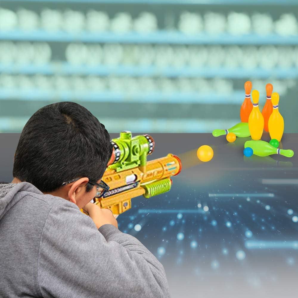 ArtCreativity Bowling Pin Blaster Shooting Game for Kids - Toy Gun ...