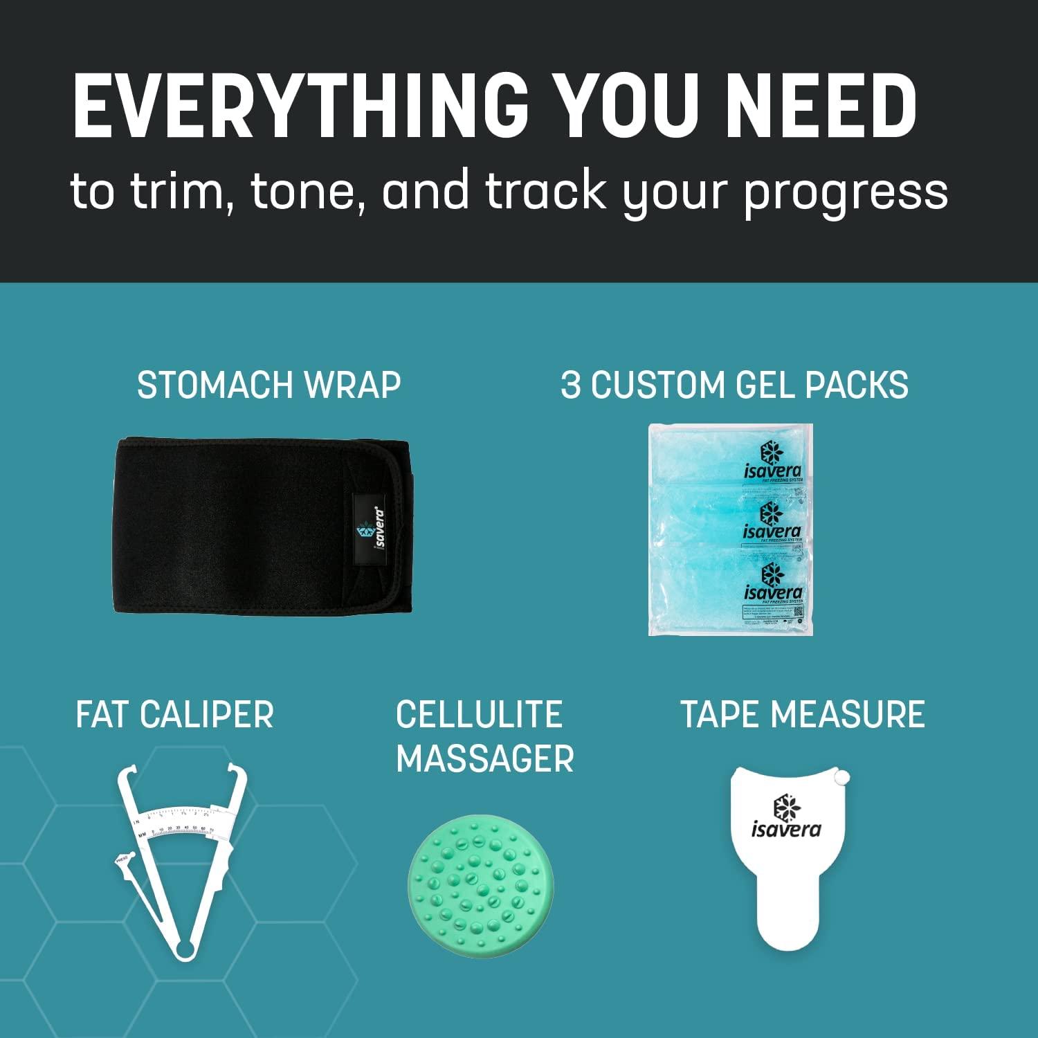 Isavera Tummy Sculpting Freeze System - Cold Sculpting Wrap Belt for ...