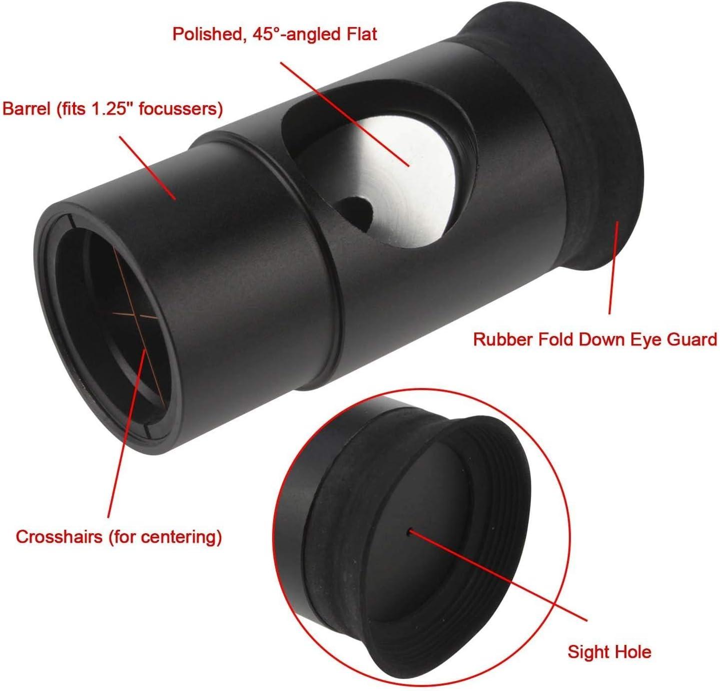 MEOPTEX 1.25 Inch Metal Collimating Cheshire Eyepiece- Short Version ...