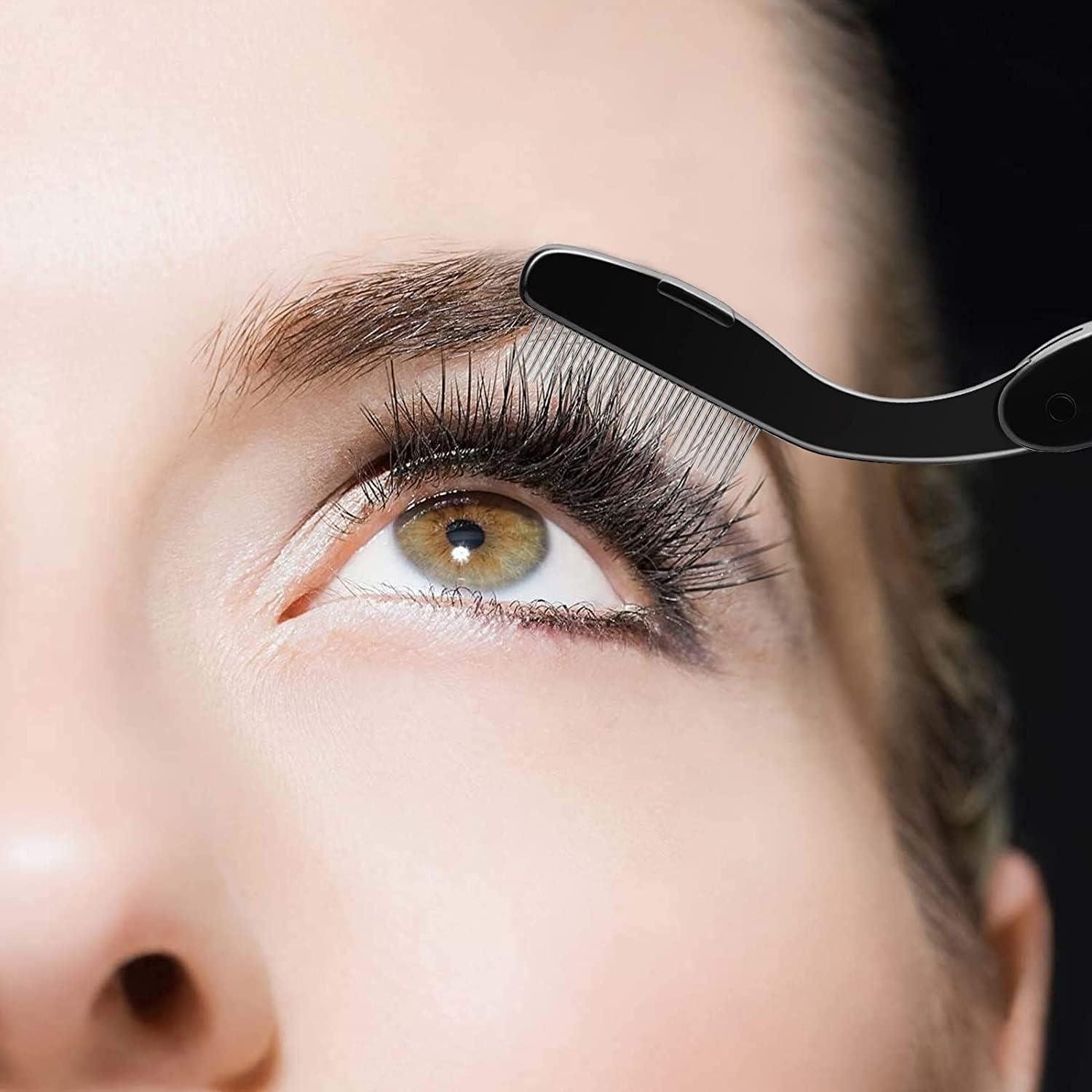 Docolor Foldable Eyelash Comb Separator - Eyebrow Mascara Applicator ...