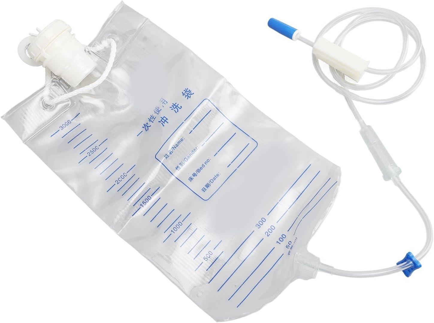 Buy 3000 ml Silicone Enema Bag - Foldable & Compact Colon Cleansing Kit ...